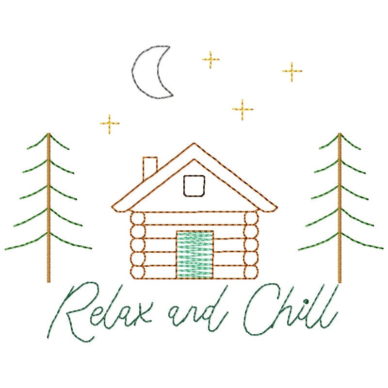 Relax and Chill Machine Embroidery Design - Etsy