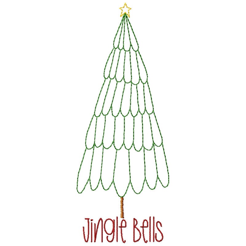 Tree Set Machine Embroidery Design - Etsy