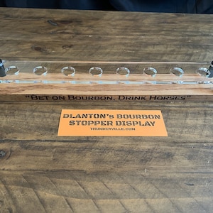 Custom Blanton's Bourbon Stopper Display Stand (red Oak) - Etsy