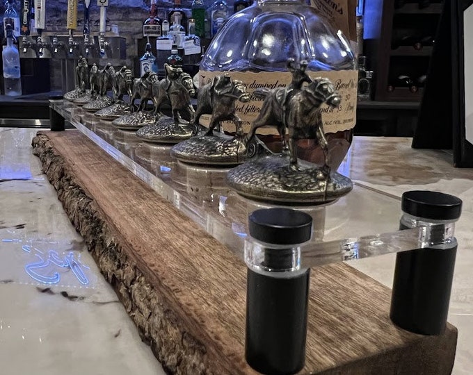 Custom Blanton's Bourbon Stopper Display Stand (live Edge) - Etsy