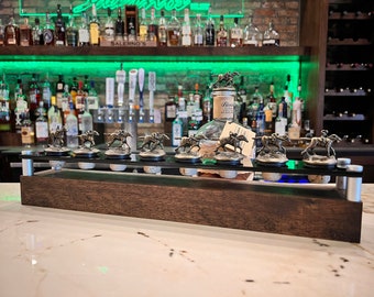 Custom Blanton's Bourbon Stopper Display Stand live Edge - Etsy