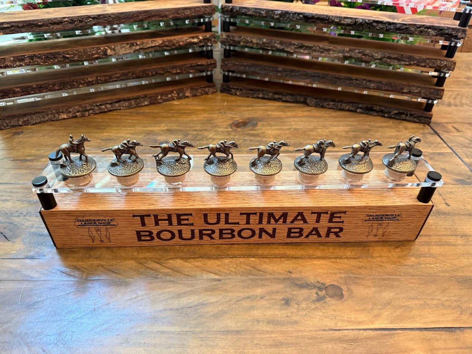 Custom Blanton's Bourbon Stopper Display Stand (red Oak - Large) - Etsy