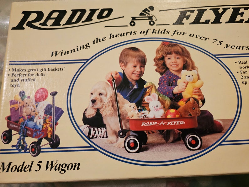 Radio Flyer Model 5 Wagon Child’s Toy Real Steel Body 12 1/4 X 7 1/8 X ...