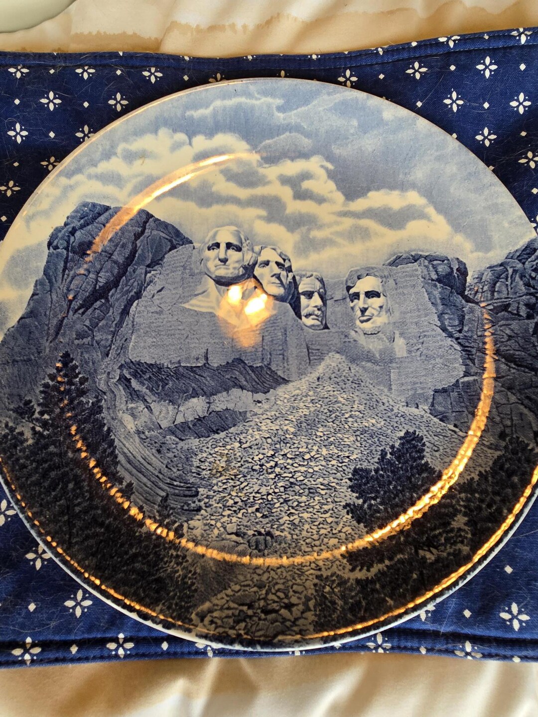 Johnson Bros England - Mt. Rushmore National Memorial Plate 10 3/4 ...
