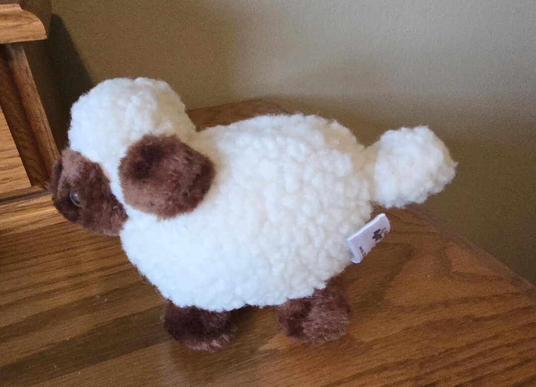 Vintage 7" Russ Berrie Plush LAMMY Cream & Brown Sheep Lamb - Etsy