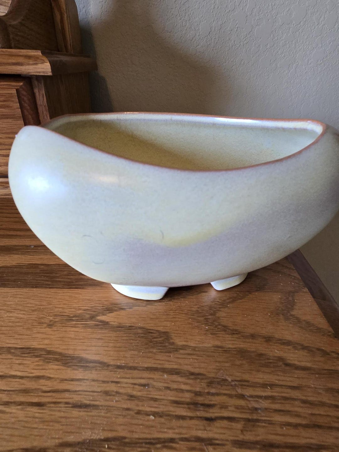 Frankoma Pottery Footed Planter Desert Gold Free Form Bowl 234 - Etsy