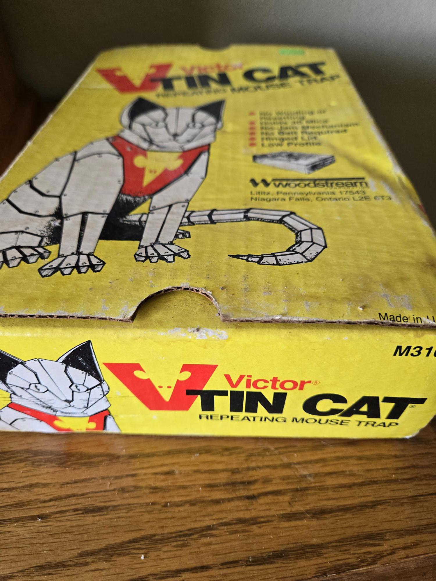 Vintage Victor Tin Cat Repeating Mouse Trap M310 Woodstream USA - Etsy