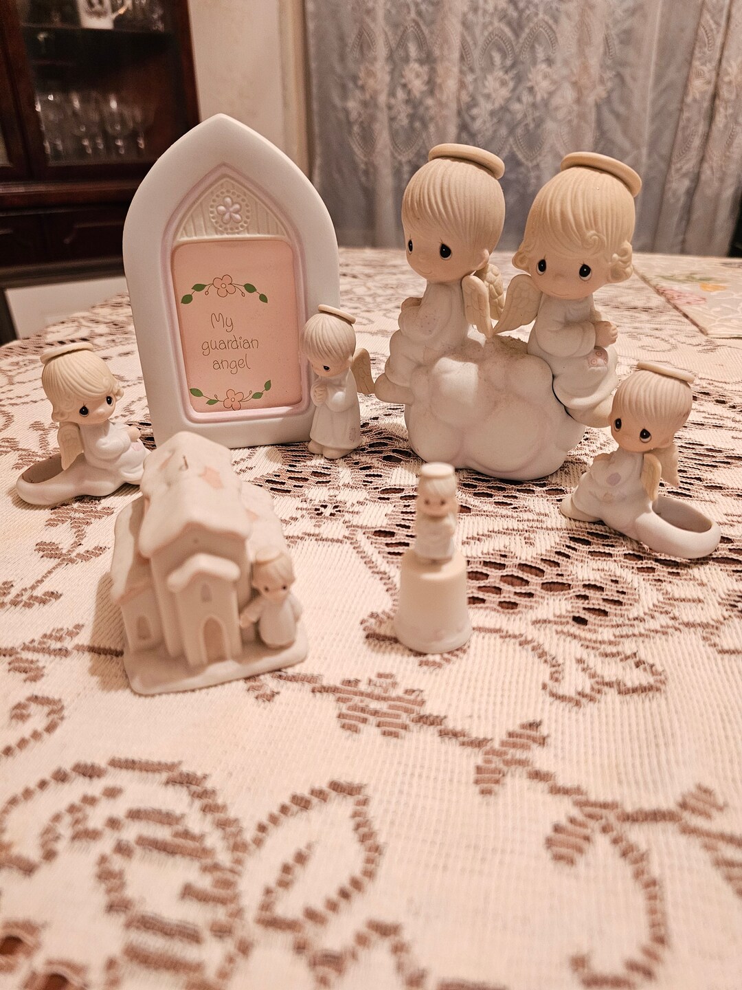 Enesco Precious Moments Angel Figurines Christmas 1980s-1990s Lot of 6 ...