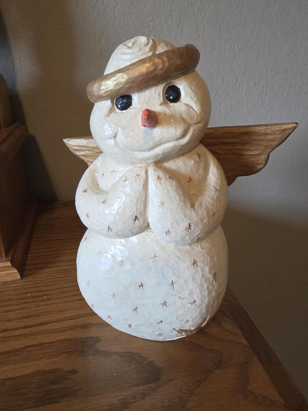 Vintage Rodney W Leeseburg-the Hadley Collection-snowman Angel 1999 ...