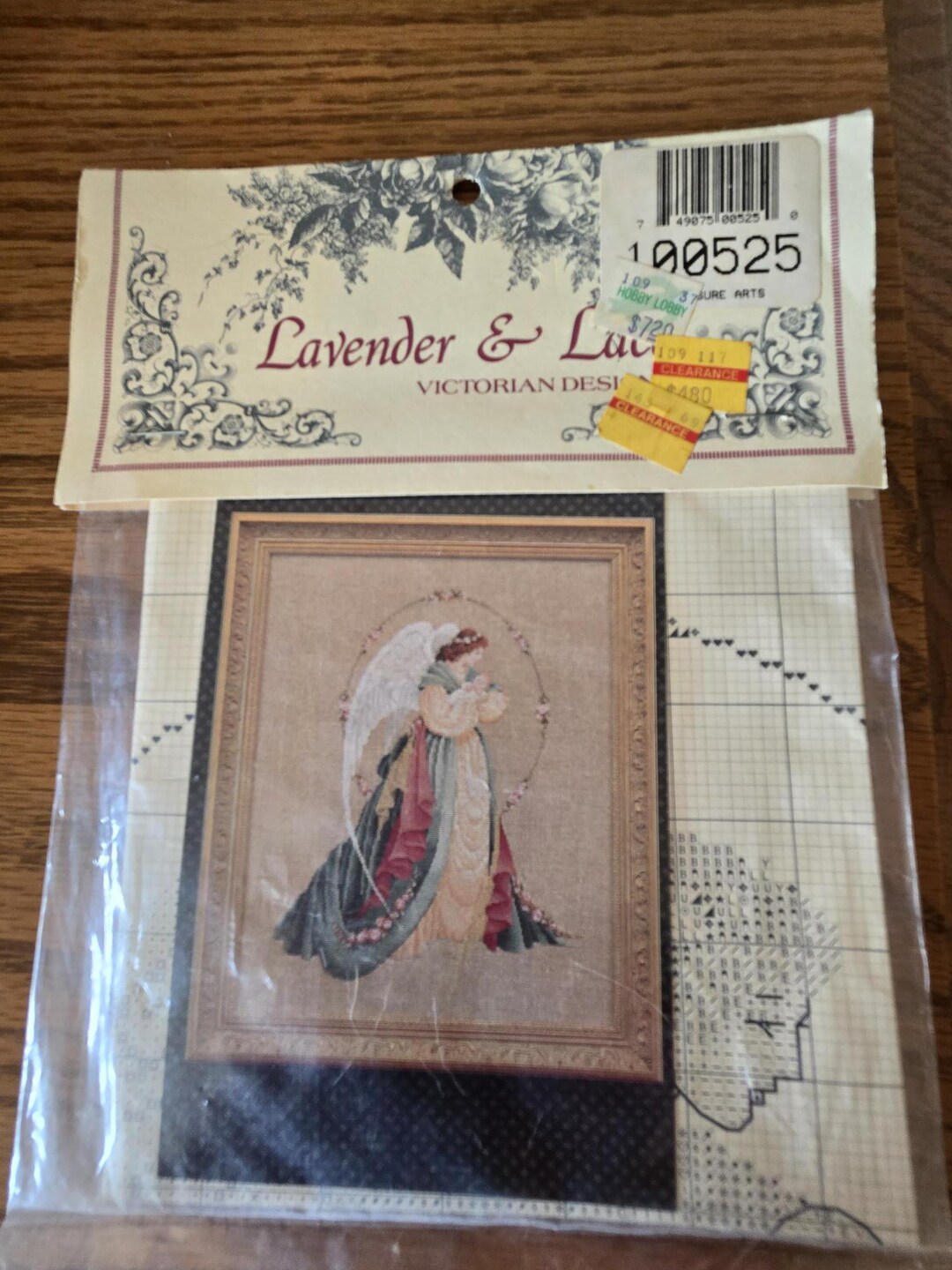 Lavender and Lace Cross Stitch Chart Guardian Angel Pattern L&l18 - Etsy