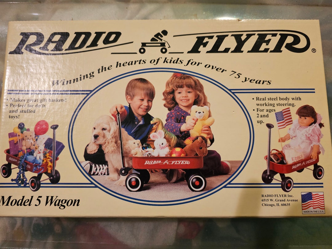 Radio Flyer Model 5 Wagon Child’s Toy Real Steel Body 12 1/4 X 7 1/8 X ...