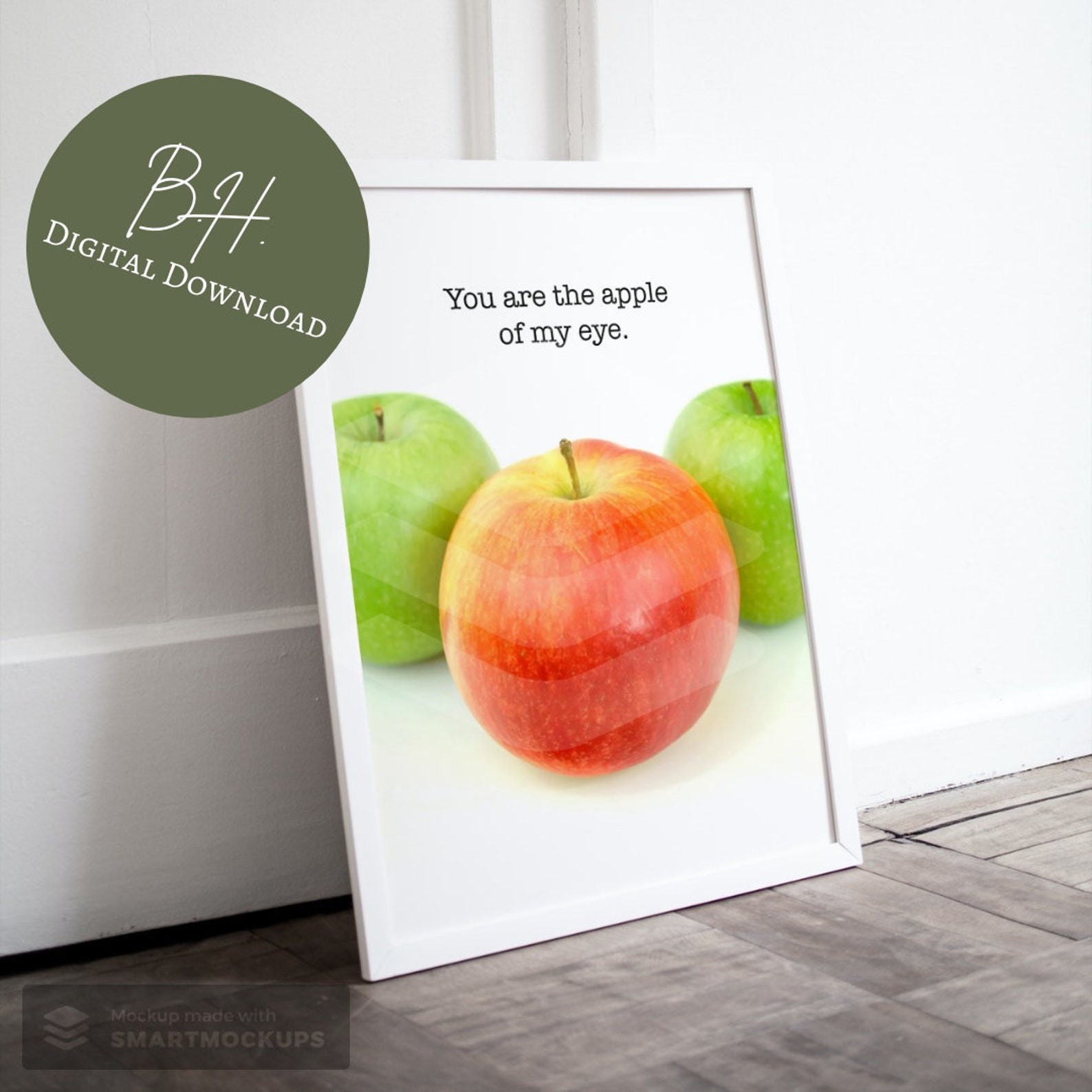 Apple of My Eye Printable - Etsy