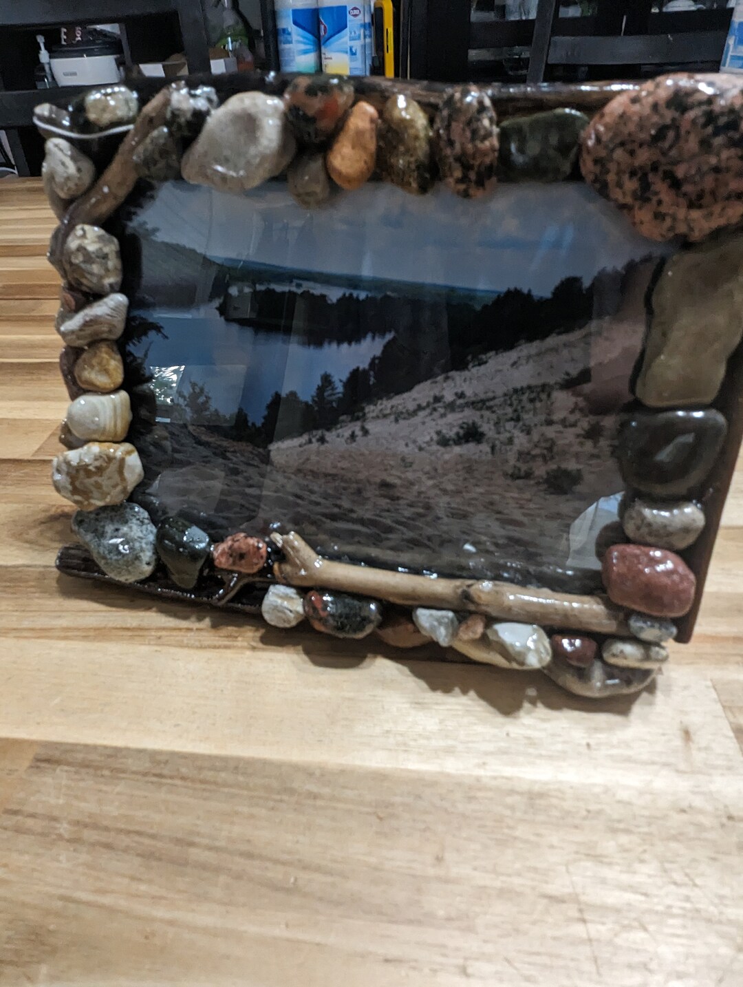 5x7 Lake Huron Beach Rock/driftwood Frame - Etsy