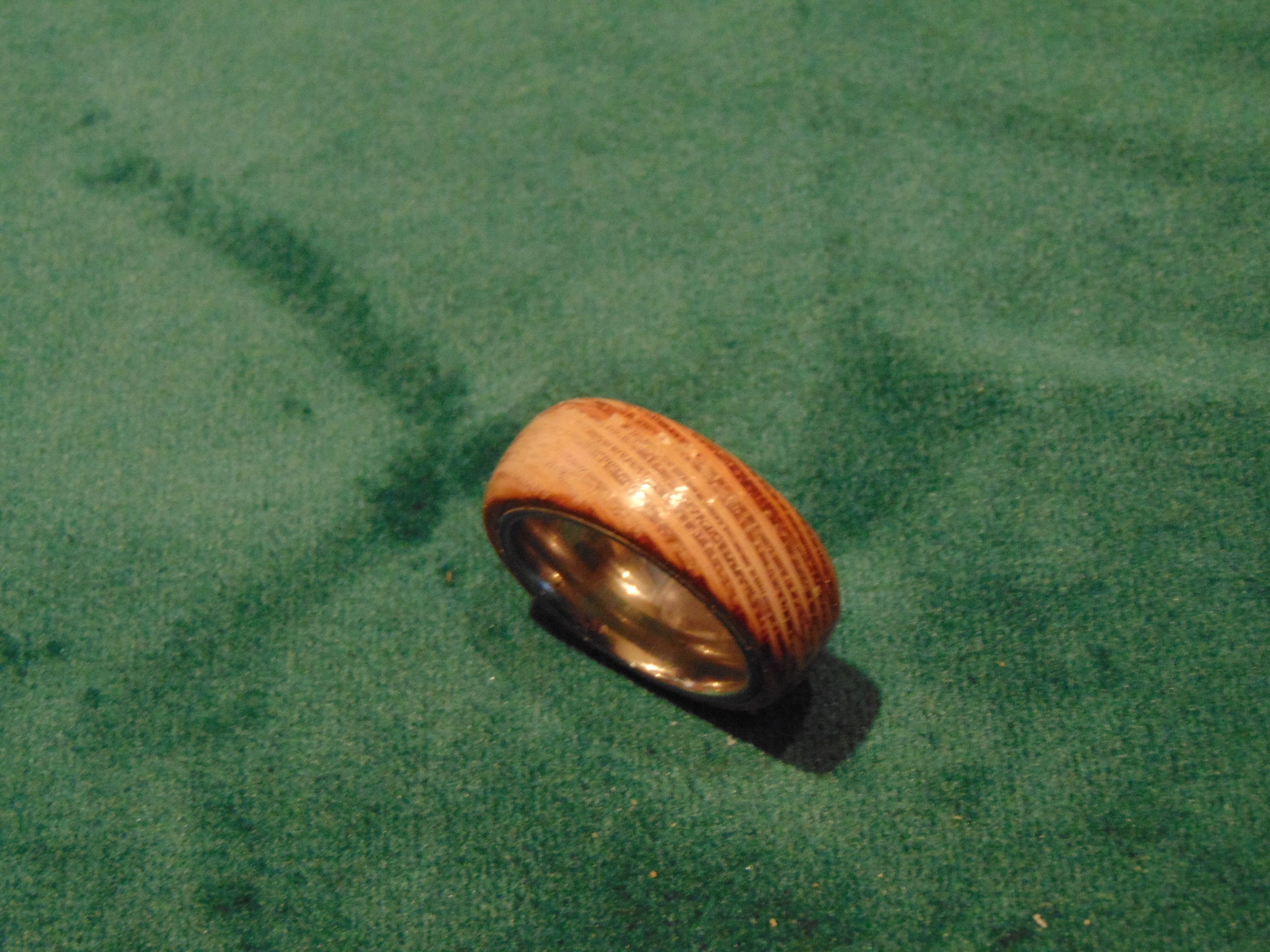 Wood ring with metal insert - Etsy.de