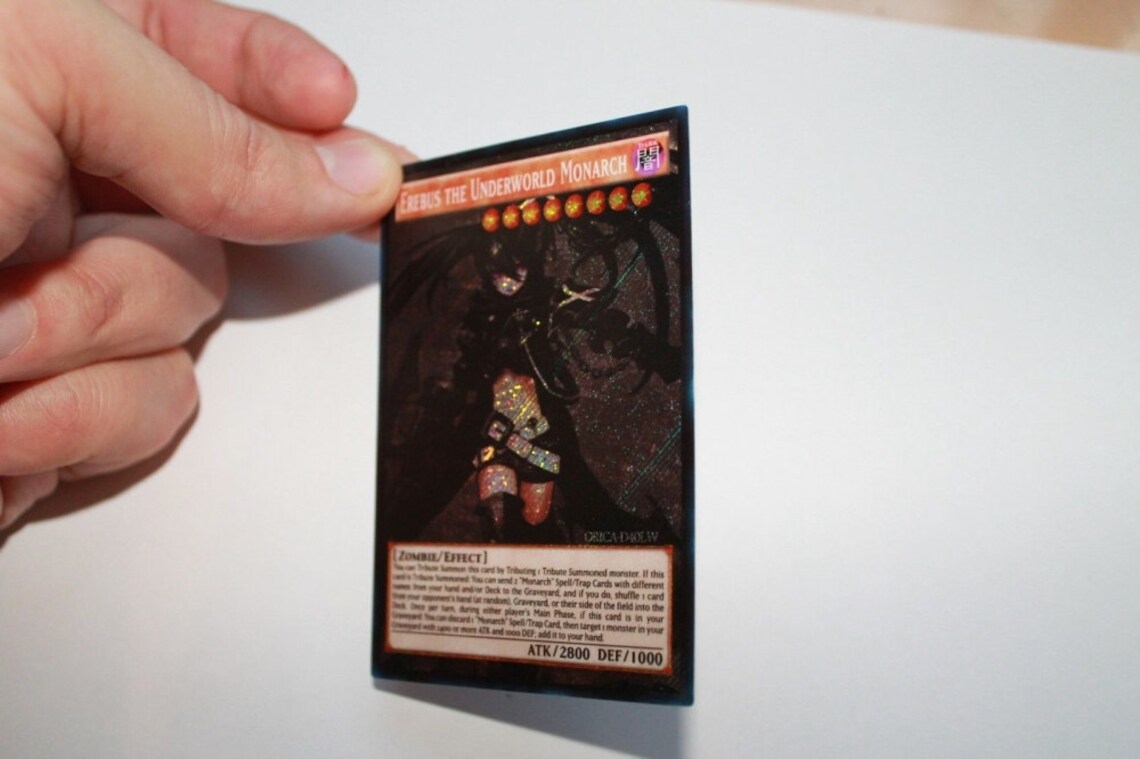 Erebus The Underworld Monarch Yugioh Secret Rate Orica Proxy Etsy