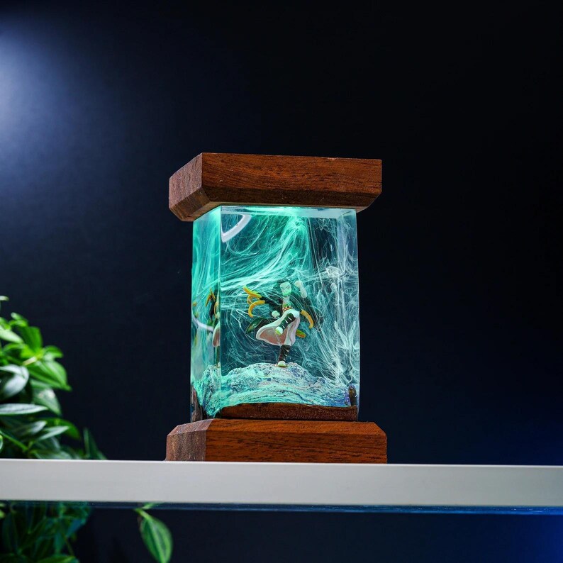 Nezuko Resin Lamp | Demon Slayer LED Night Light | Anime Girl Room ...