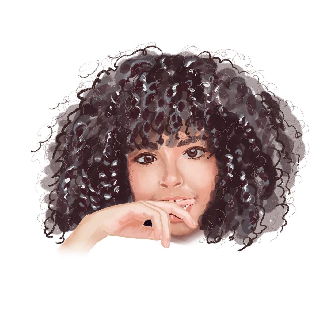 CUSTOM Full Color Kid Portrait - Etsy