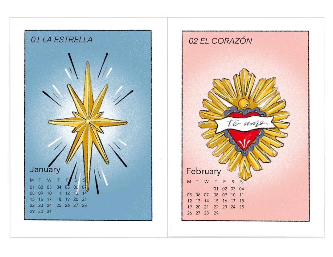 Loteria Calendar 2024 Digital Download - Etsy