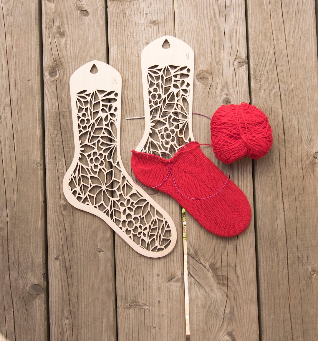 Sock Blockers, Wooden Sock Form, Sock Stretcher, Blocking Hand Knitted ...