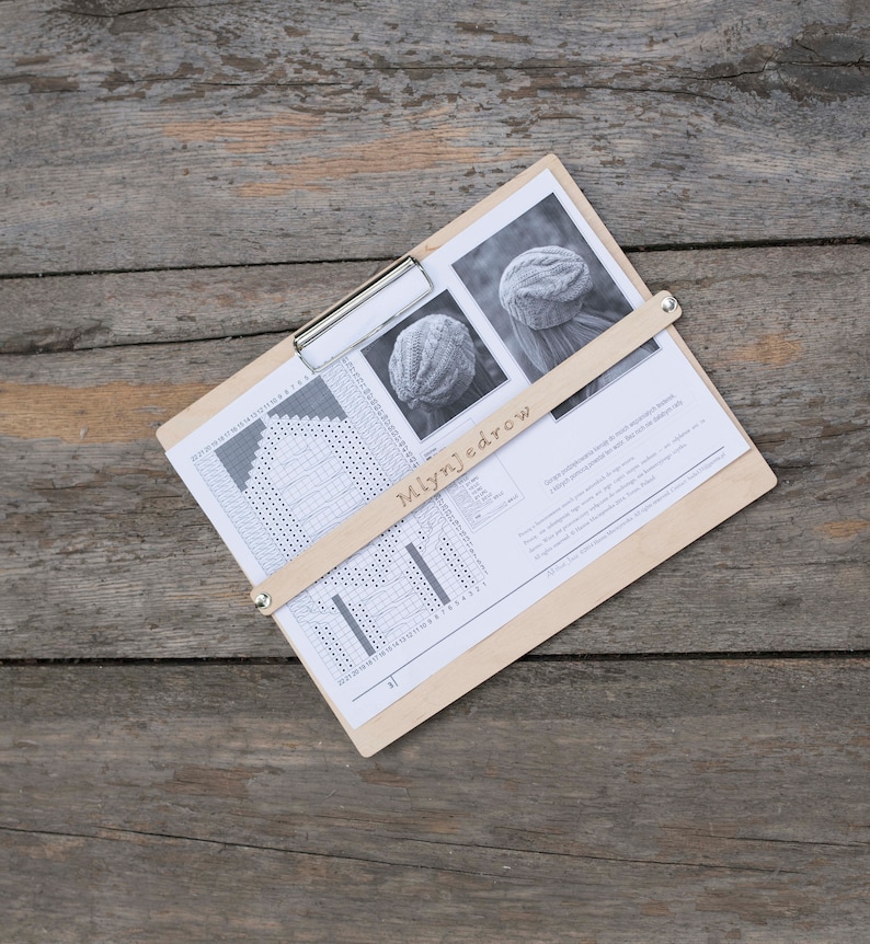 Knitting Chart Keeper Handmade 1 Pcs Wooden Pattern Holder - Etsy