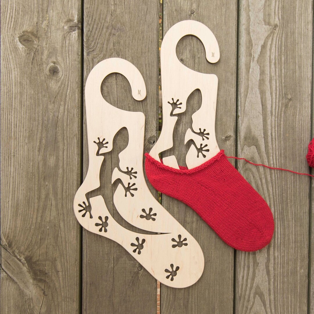 Sock Blockers, Wooden Sock Forms, Knitting Accessories, Knitter's Gift ...