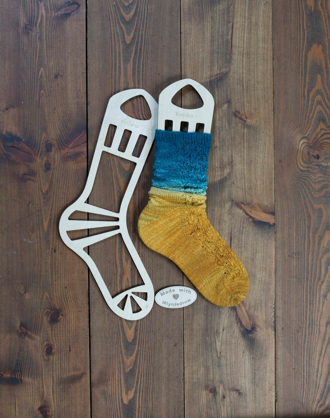 Higher Sock Blockers for Knitting, Set of 2, Wooden Sock Form ...