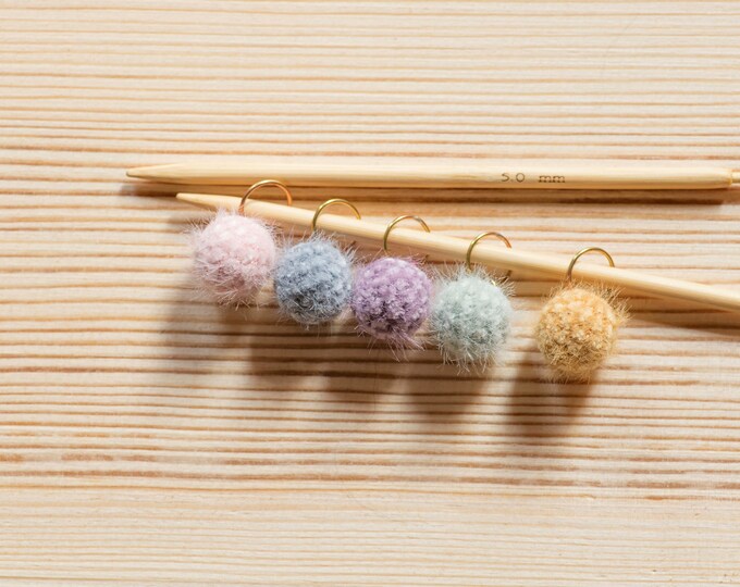 Cute Knitting Row Stitch Markers, Set of 5,place Markers, End Markers ...
