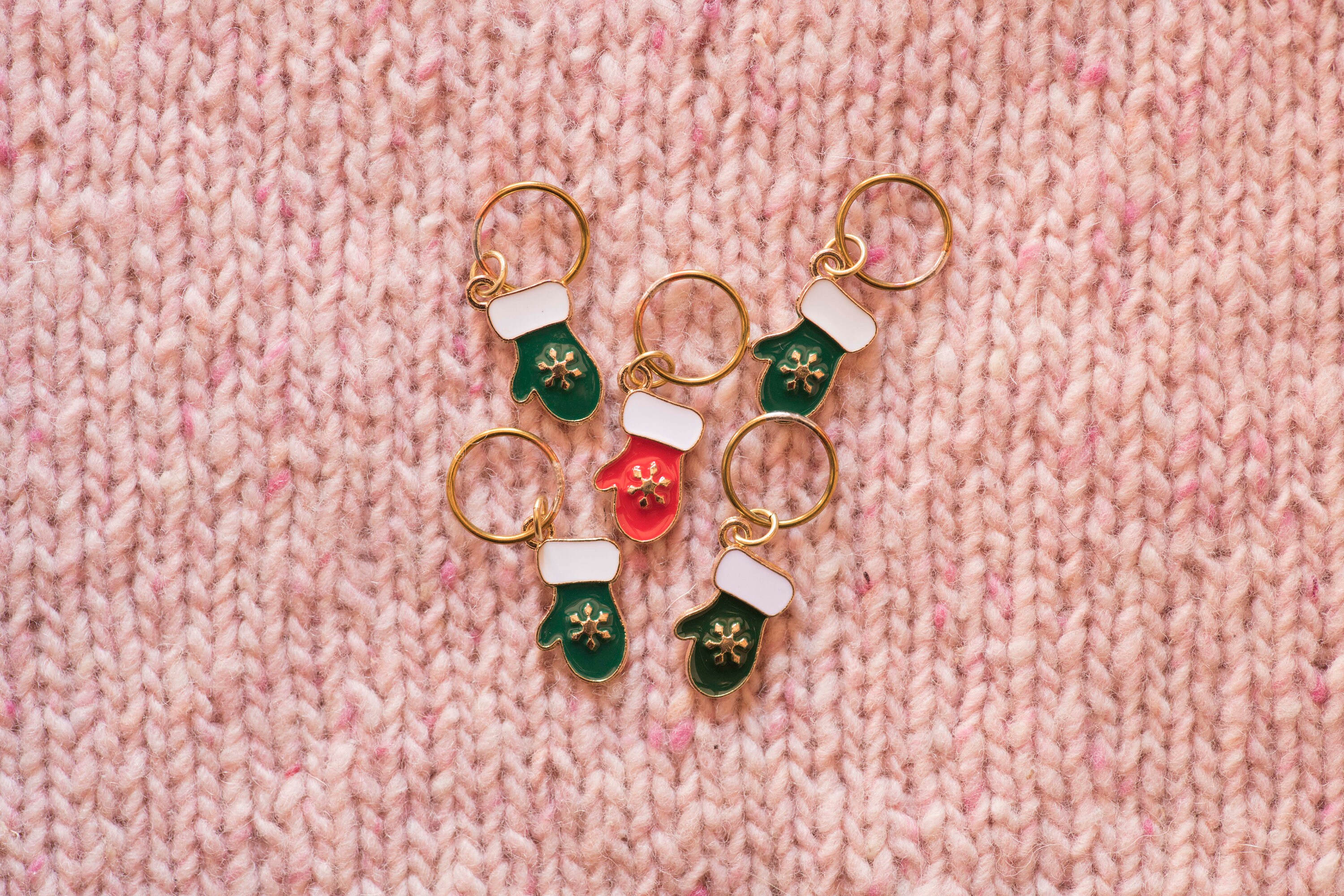 Stitch Markers for Knitting Progress marker set of 5 Gift | Etsy