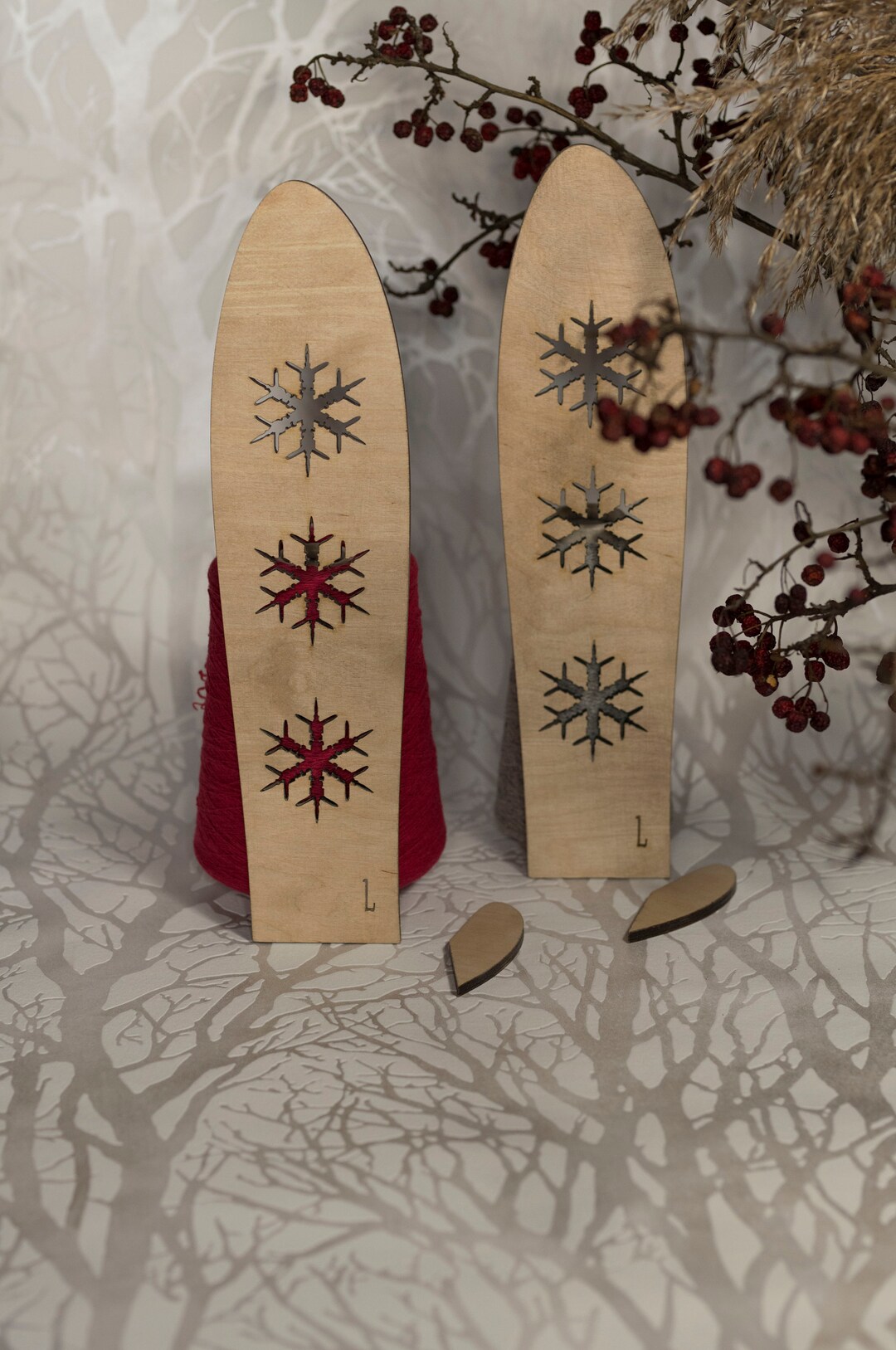 Mitten Blockers (pair) , Wooden Glove Dryers, Fingerless Mitts,knitted ...