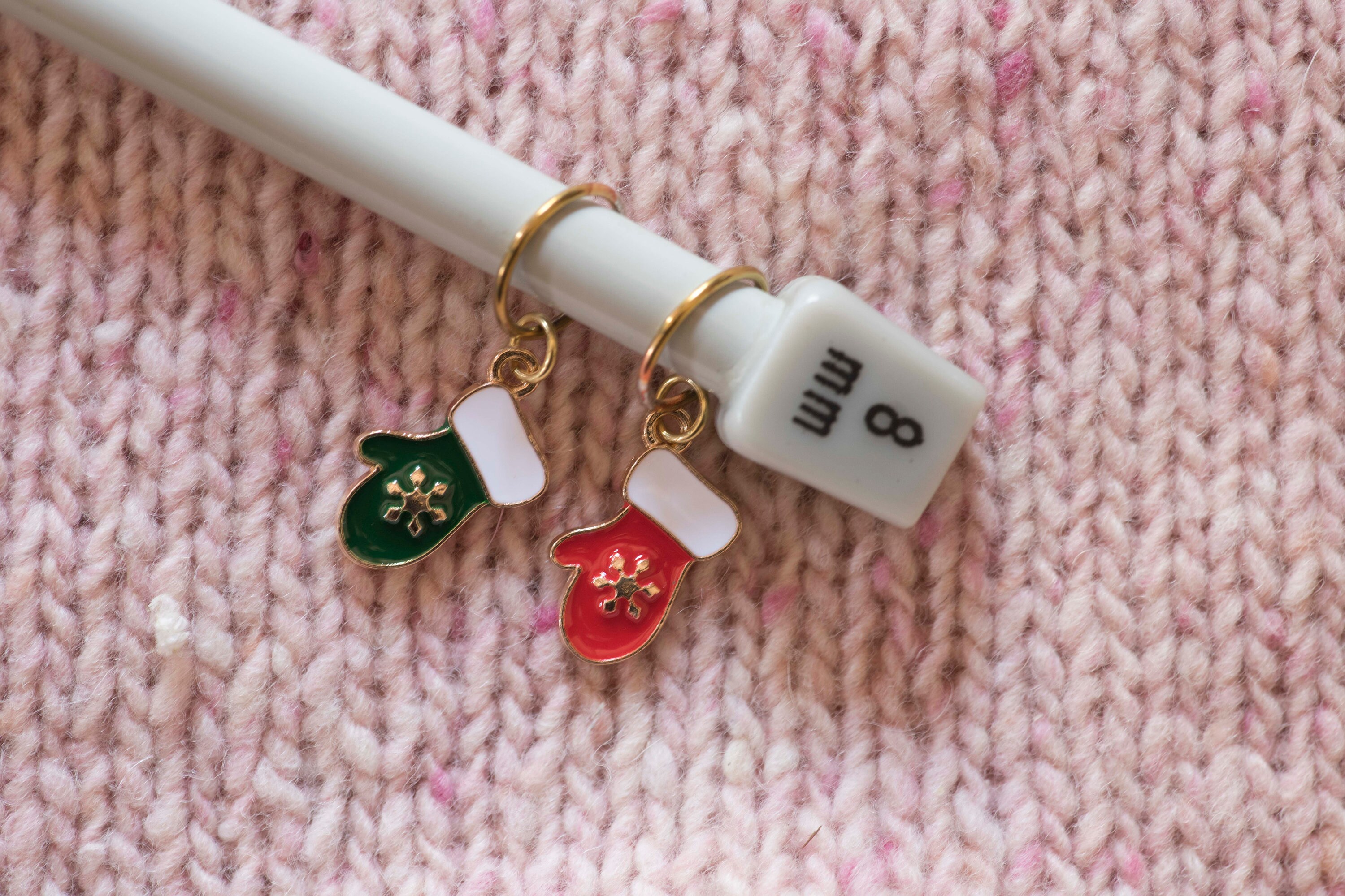 Stitch Markers for Knitting Progress Marker Set of 5 Gift | Etsy