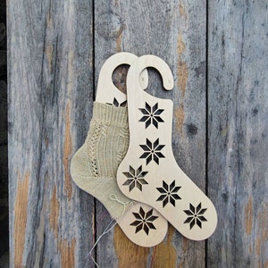 Sock Blockers Pair, Wooden Sock Form, Knitting Accessory, Gift for ...