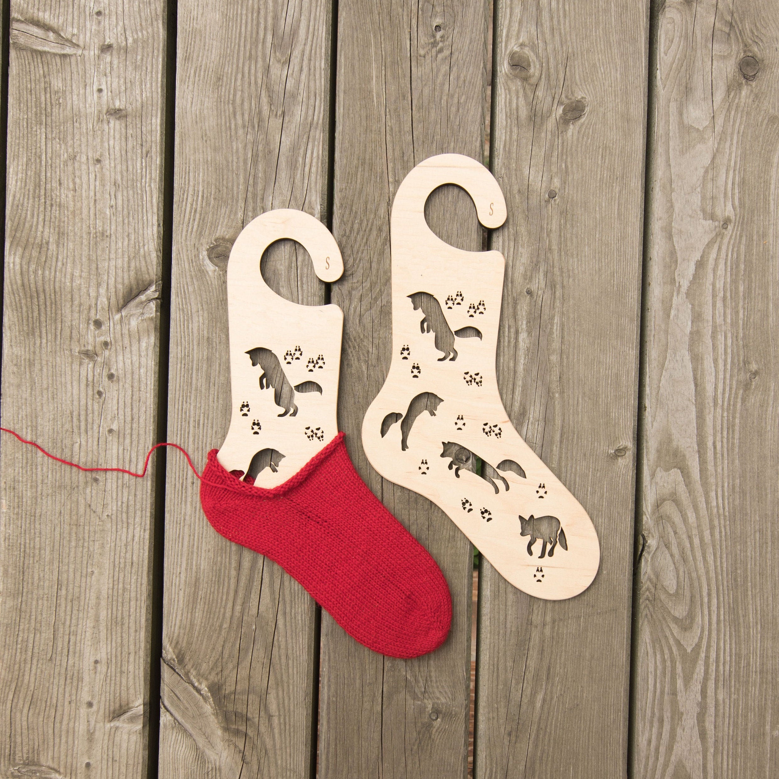 Wooden Sock Blockers for Blocking Hand Knitted Socks Perfect - Etsy