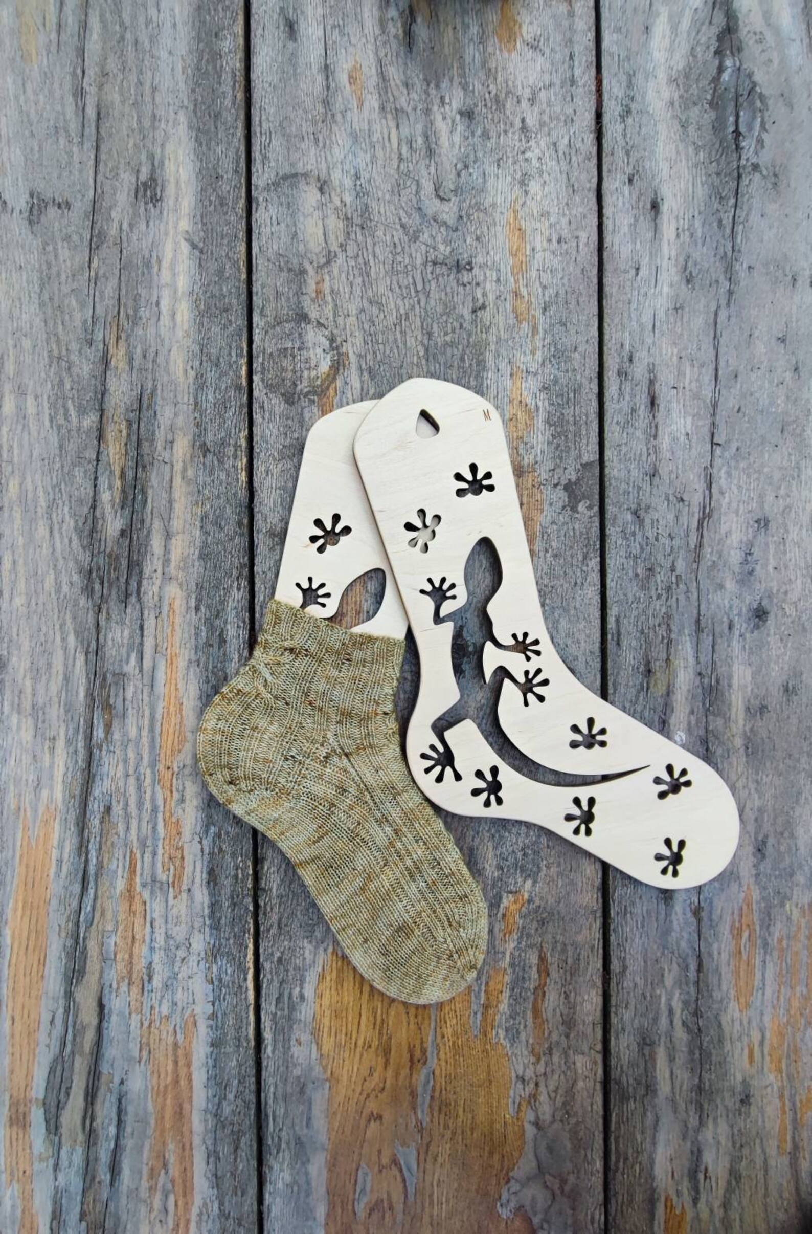 Sock Blockers, Wooden Sock Forms, Knitting Accessories, Knitter's Gift ...