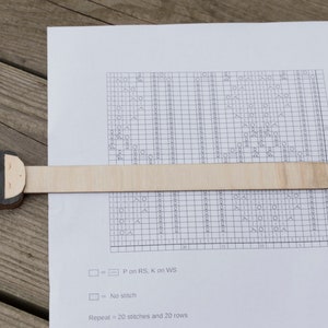 Knitting Chart Keeper- Handmade, Knit Pattern Holder for Knitting Lace ...