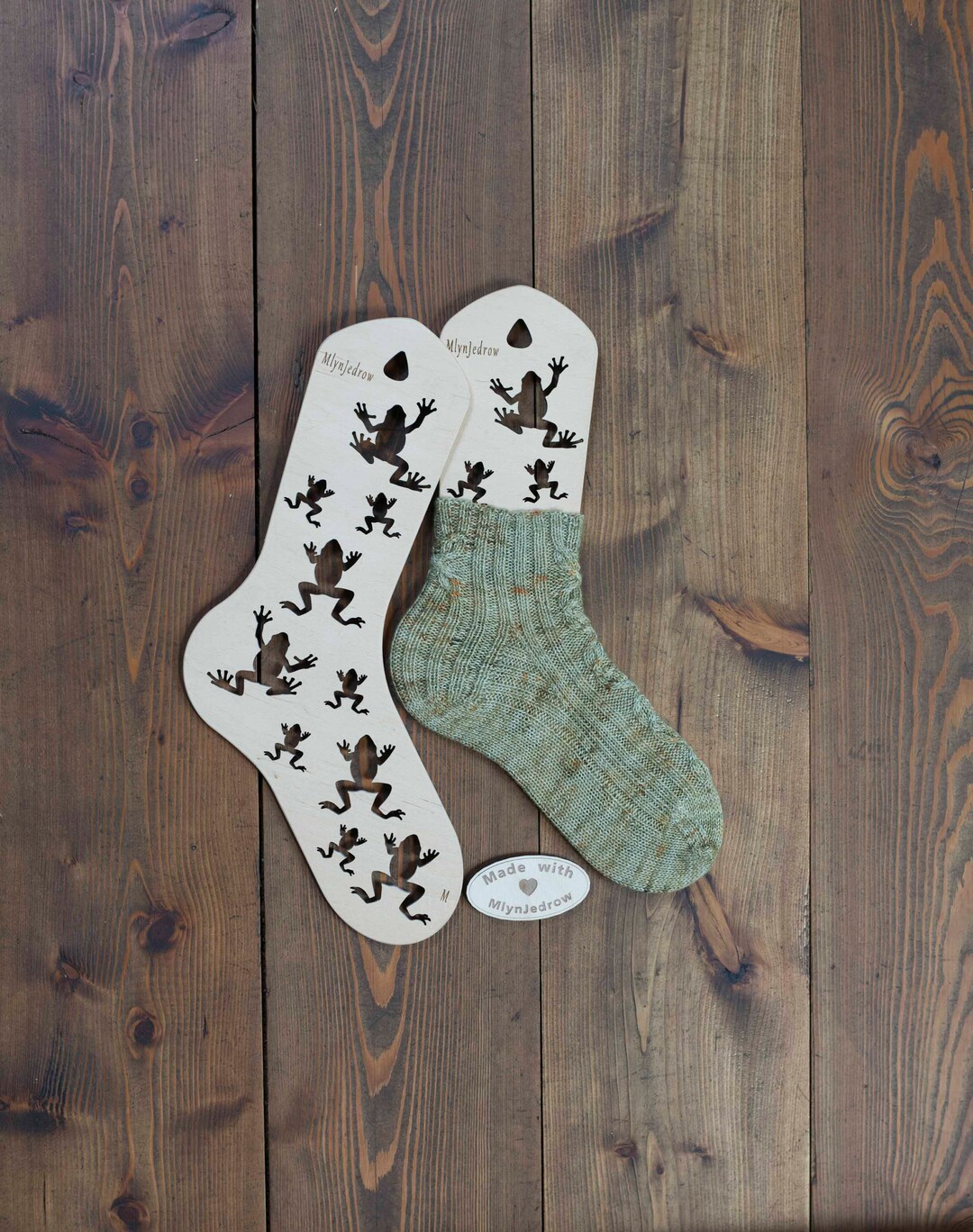 Personalized Sock Blockers - Frog, 2 Pcs, Wooden Sock Form, Knitting ...