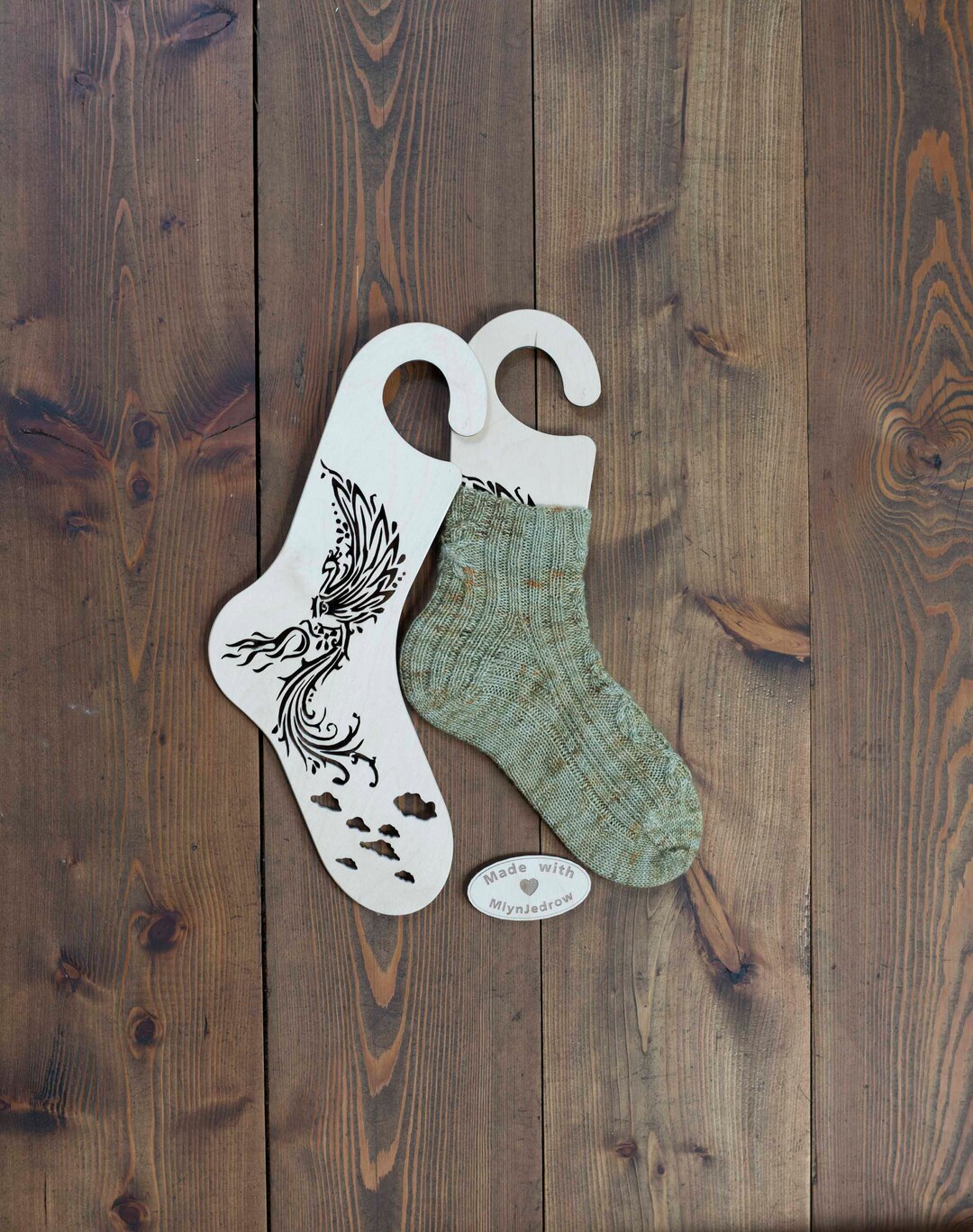Pair of Wooden Sock Blockers for Knitting Socks - Keep Your Socks ...