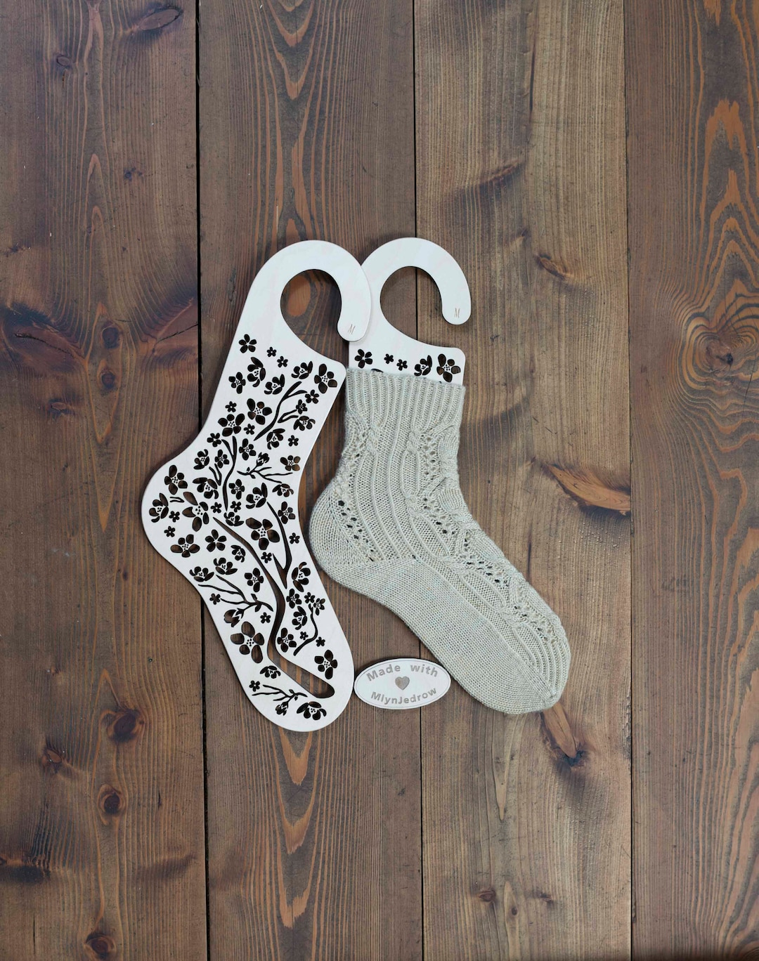 Sock Blockers, Wooden Sock Form, Knitting Accessories, Gift for Knitter ...