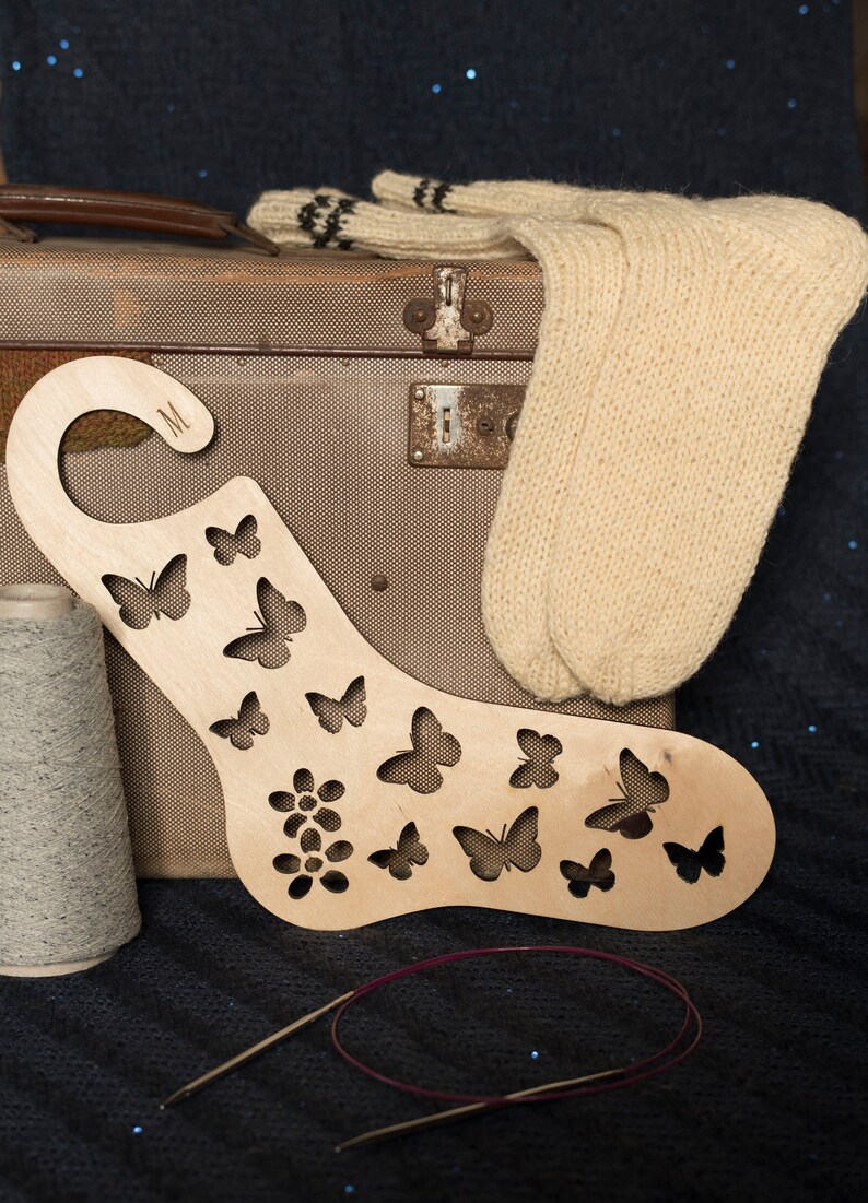 Sock Blockers Butterfly Wooden Sock Form All Size Knitting | Etsy