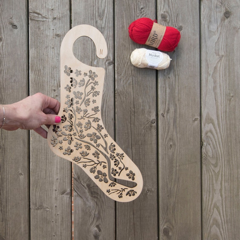 Sock blockers Wooden sock form Knitting accessories gift | Etsy