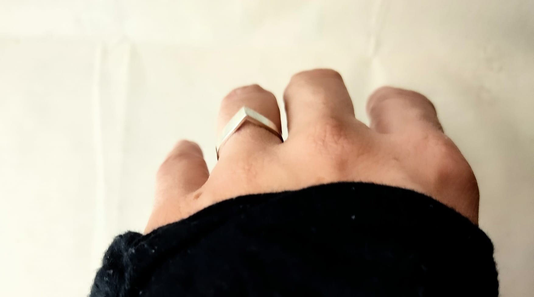 Open Teardrop Ring, Silver Tear Drop Ring, Stackable Silver Ring ...