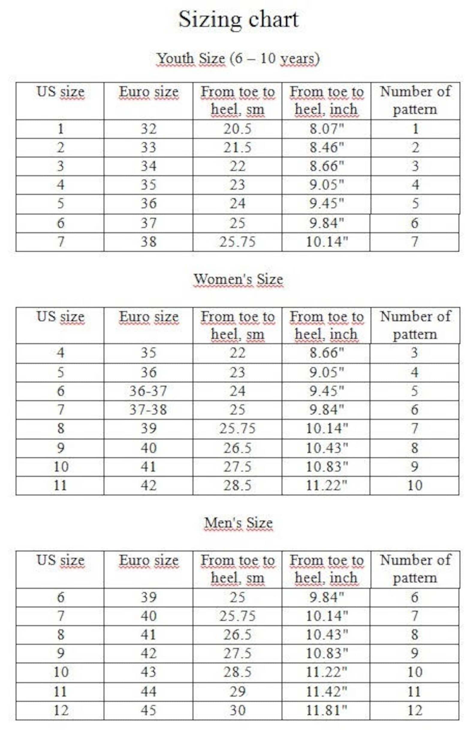 Adult Shoes Pattern - PDF Sewing Pattern and Tutorial, Women's Size US ...