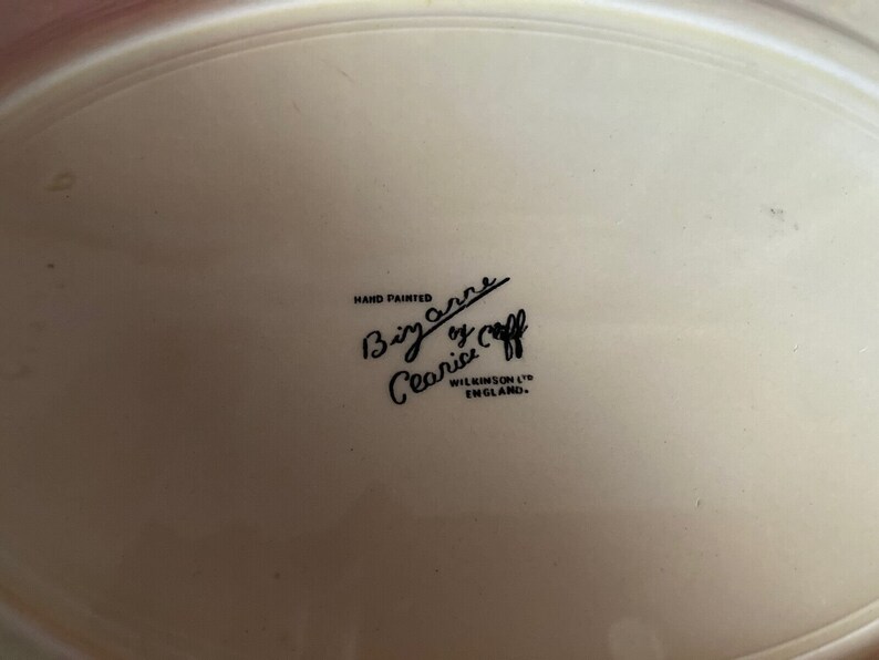 Clarice Cliff Solomon’s Seal Oval Plate - Etsy