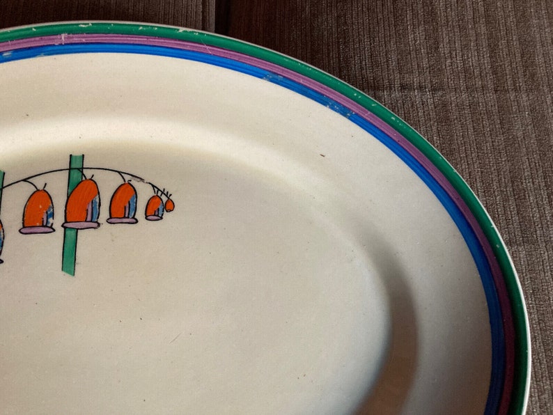 Clarice Cliff Solomon’s Seal Oval Plate - Etsy