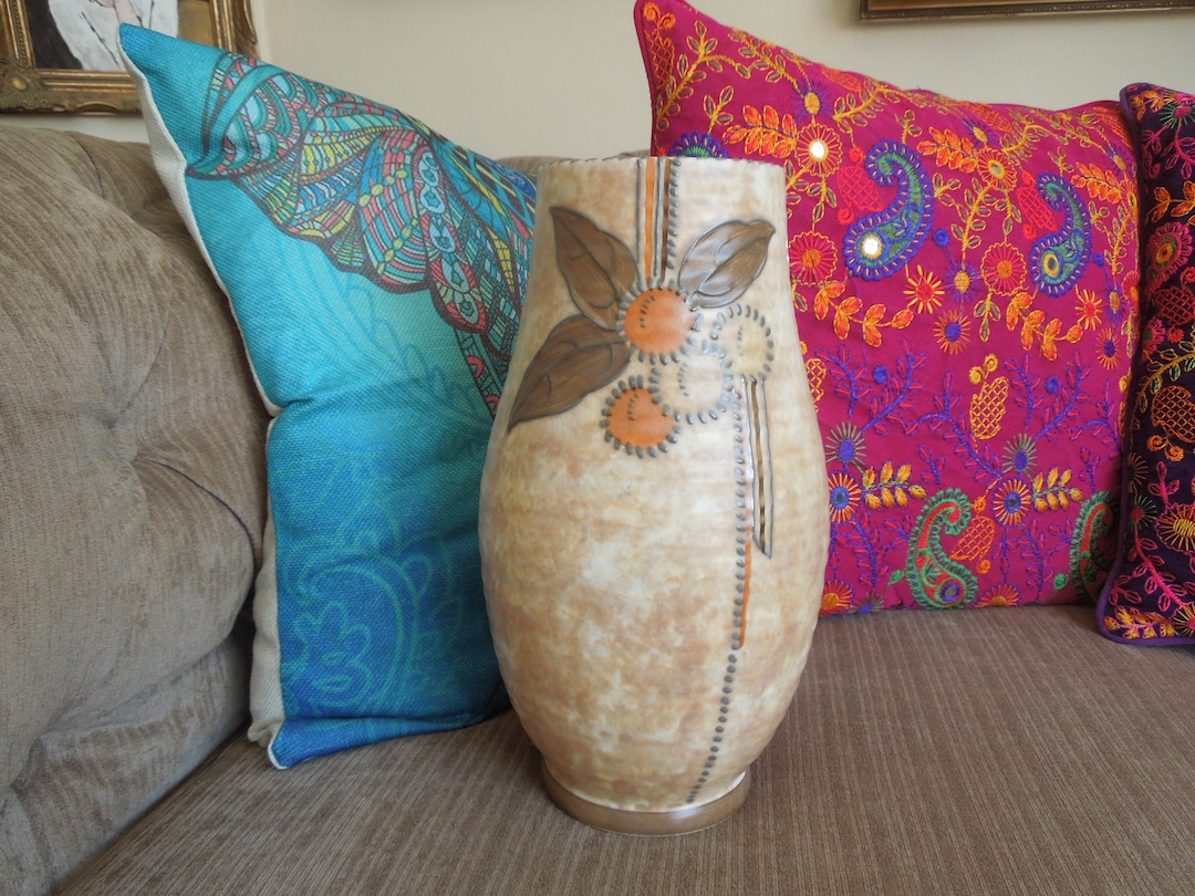 Charlotte Rhead Large Vase - Stitch Pattern - Etsy
