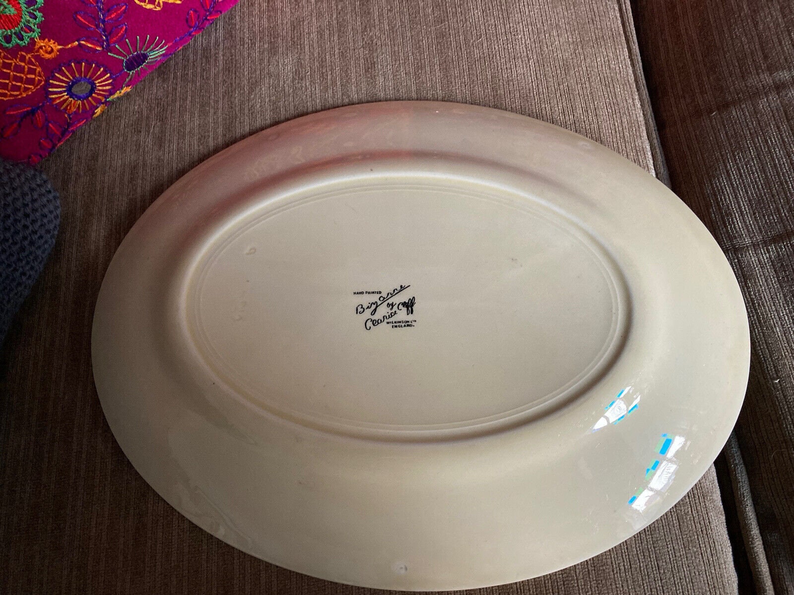 Clarice Cliff Solomon’s Seal Oval Plate - Etsy