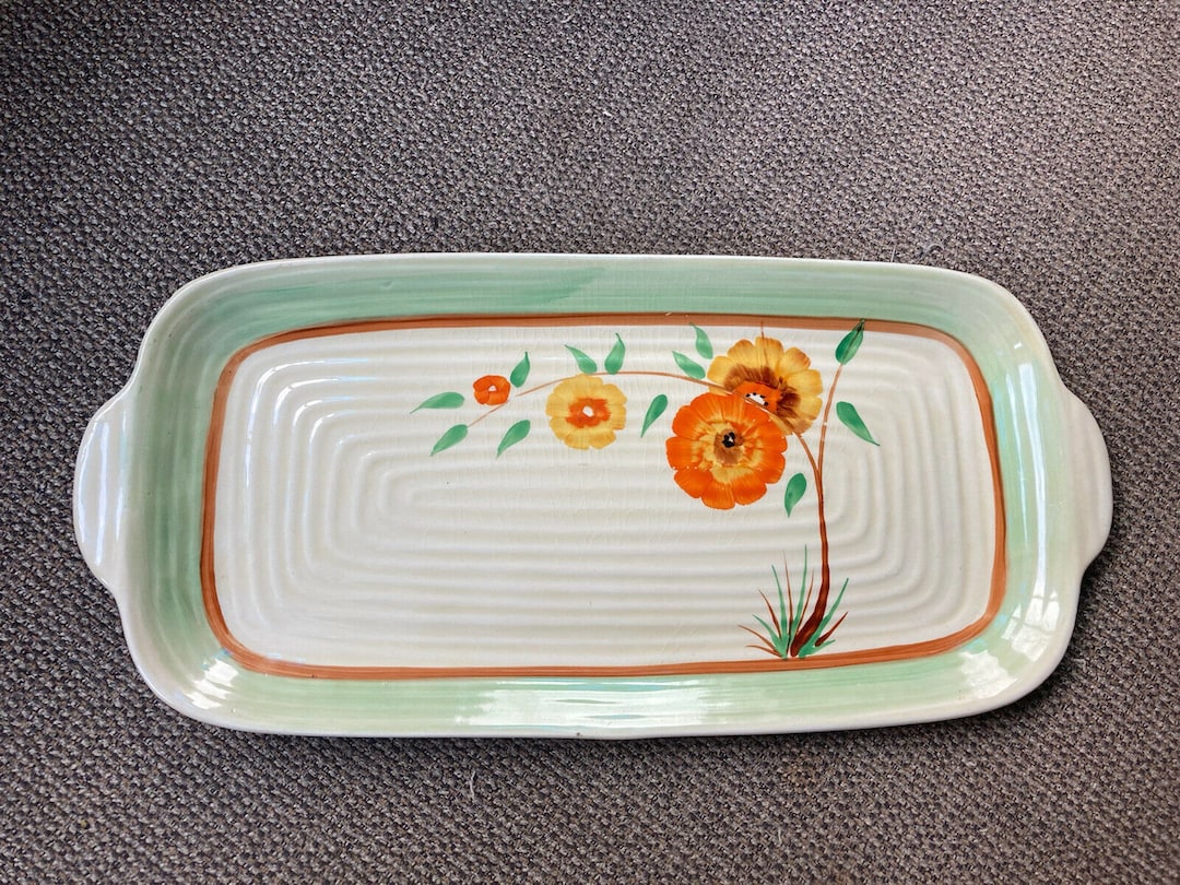 Clarice Cliff Corolla Sandwich Plate - Etsy