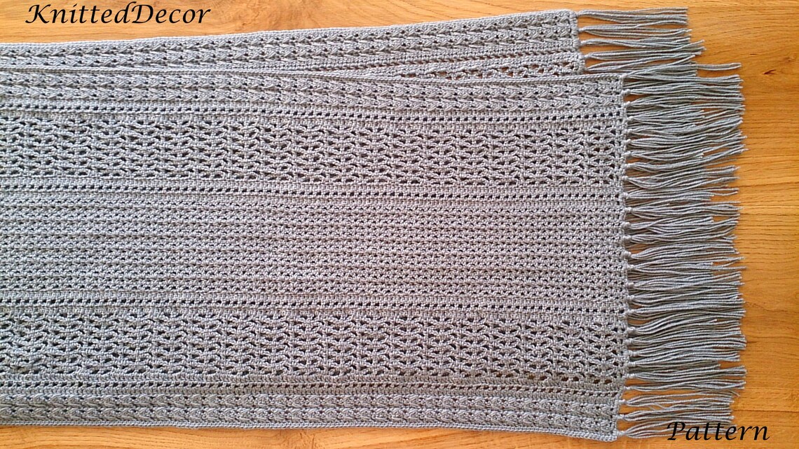 Crochet Scarf Pattern For Women Rectangle Crochet Shawl | Etsy