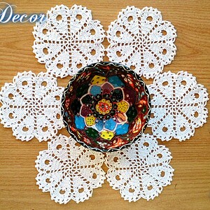 Crochet Doily Pattern Crochet Doily Set Pattern Crochet Pattern Boho ...