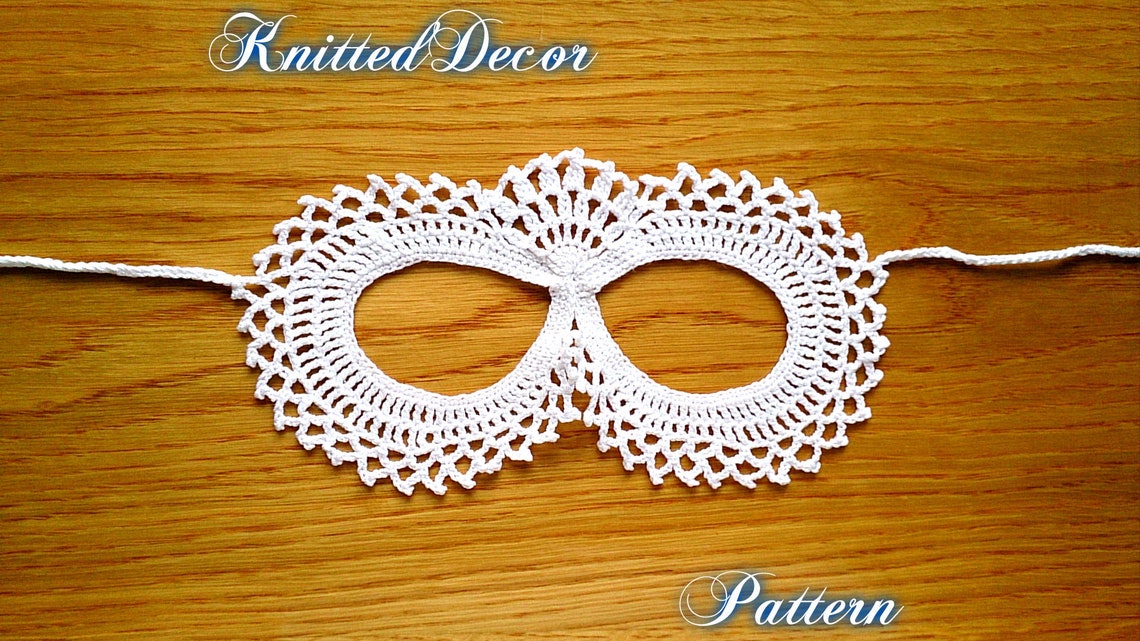 Crochet Mask Pattern Christmas Mask Lace Masquerade Mask - Etsy