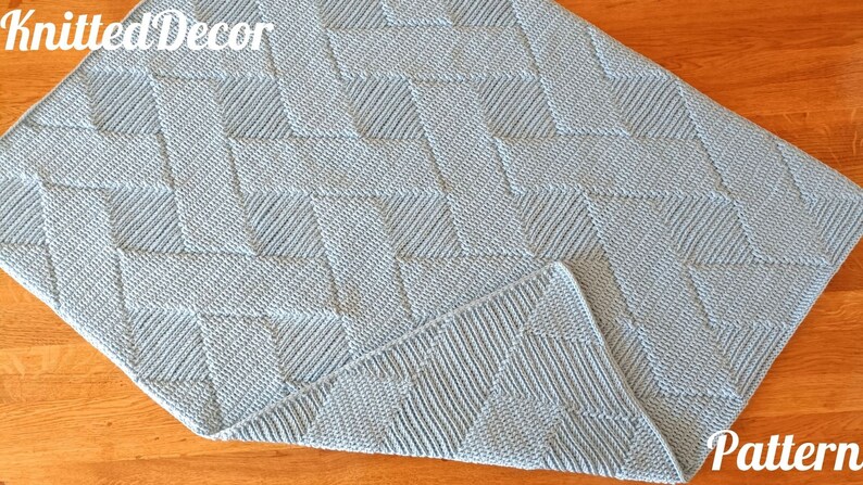 Crochet Baby Blanket Pattern Textured Rectangle Reversible Blanket Baby ...